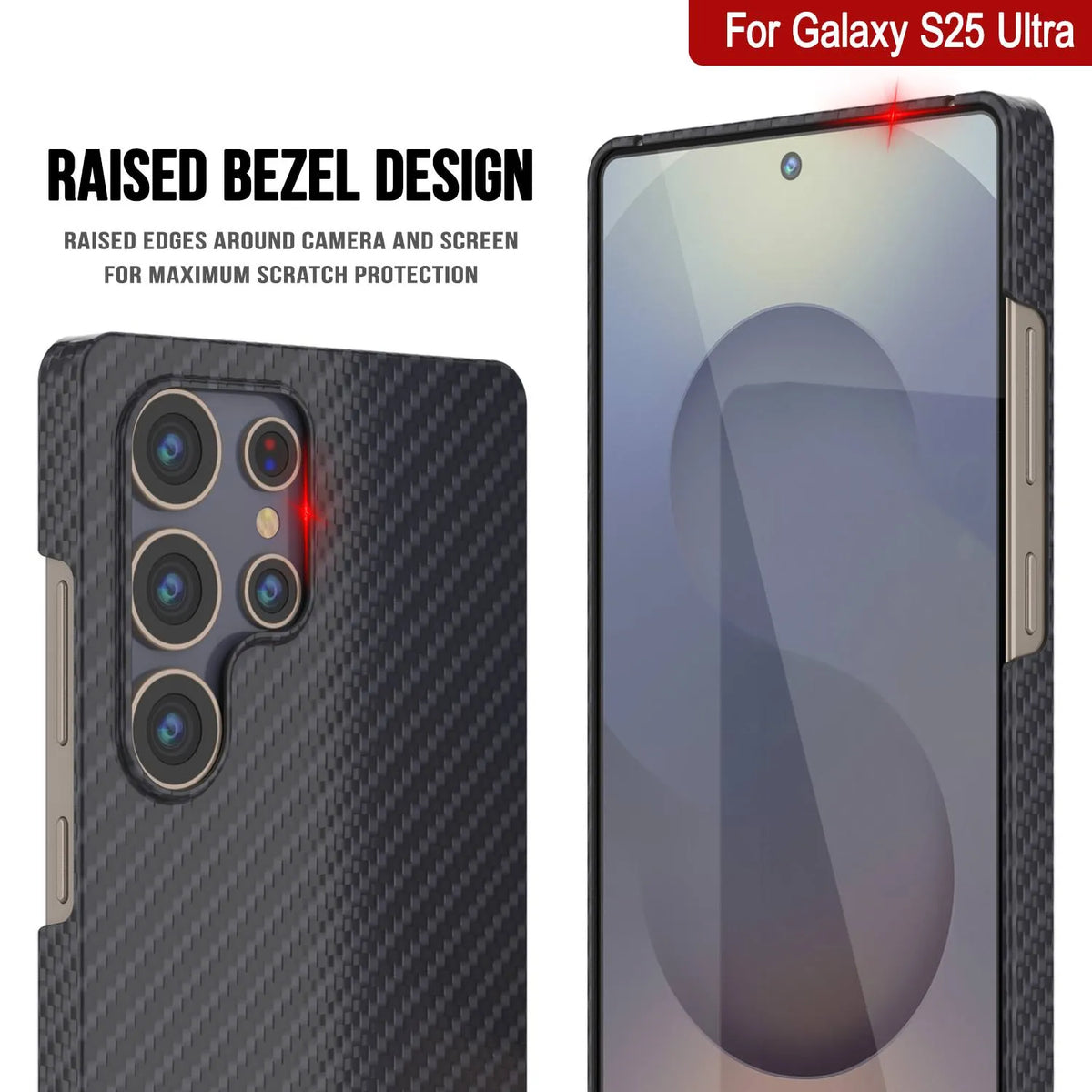 Punkcase Galaxy S25 Ultra Carbon Fiber Case [AramidShield Series] Ultr ...